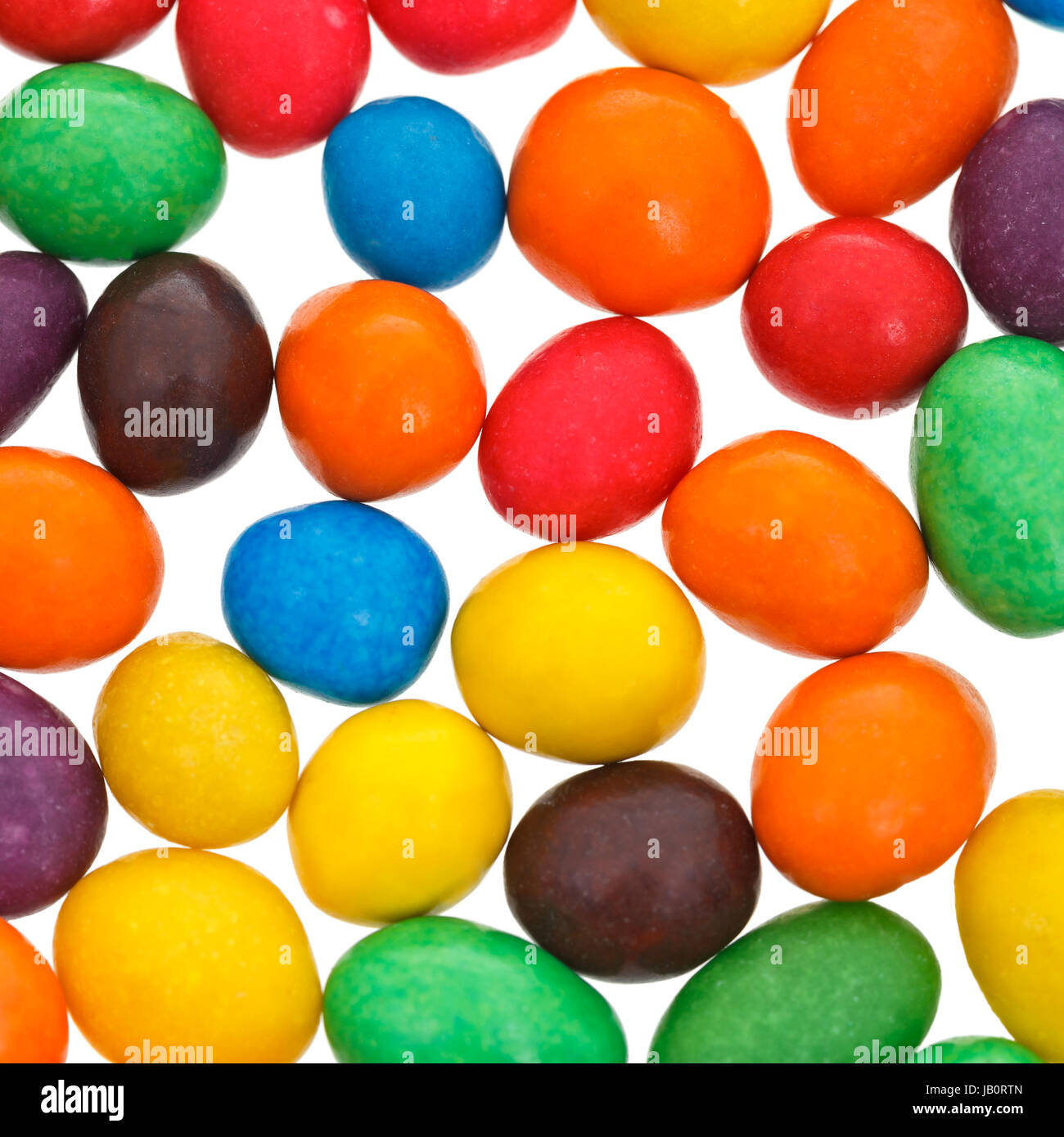 multi-colored chocolate sweet candies isolated on white background ...