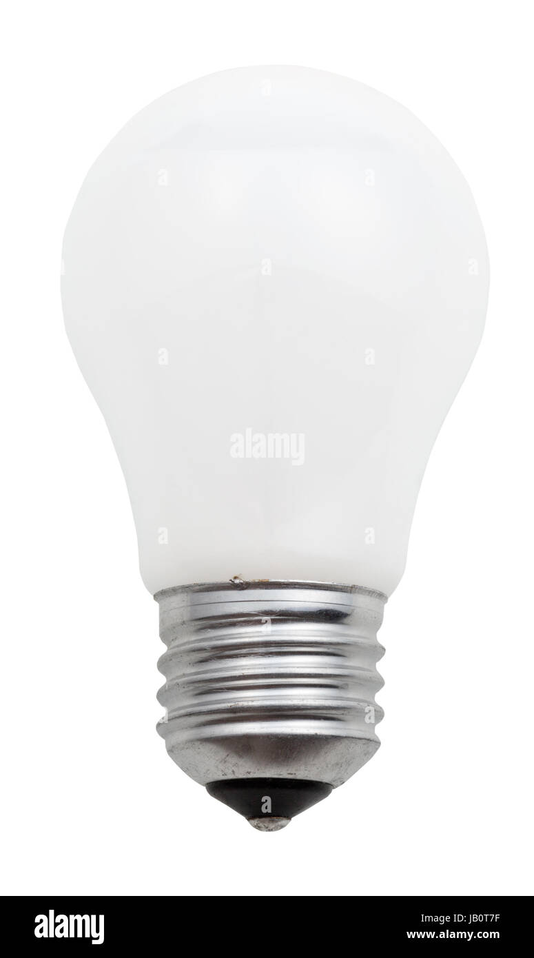 common white incandescent light bulb isolated on white background Stock ...