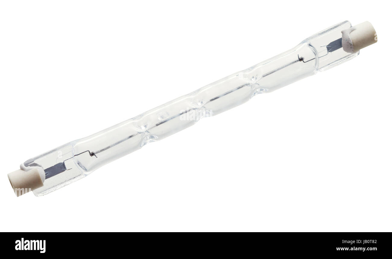 powerful halogen lamp isolated on white background Stock Photo - Alamy