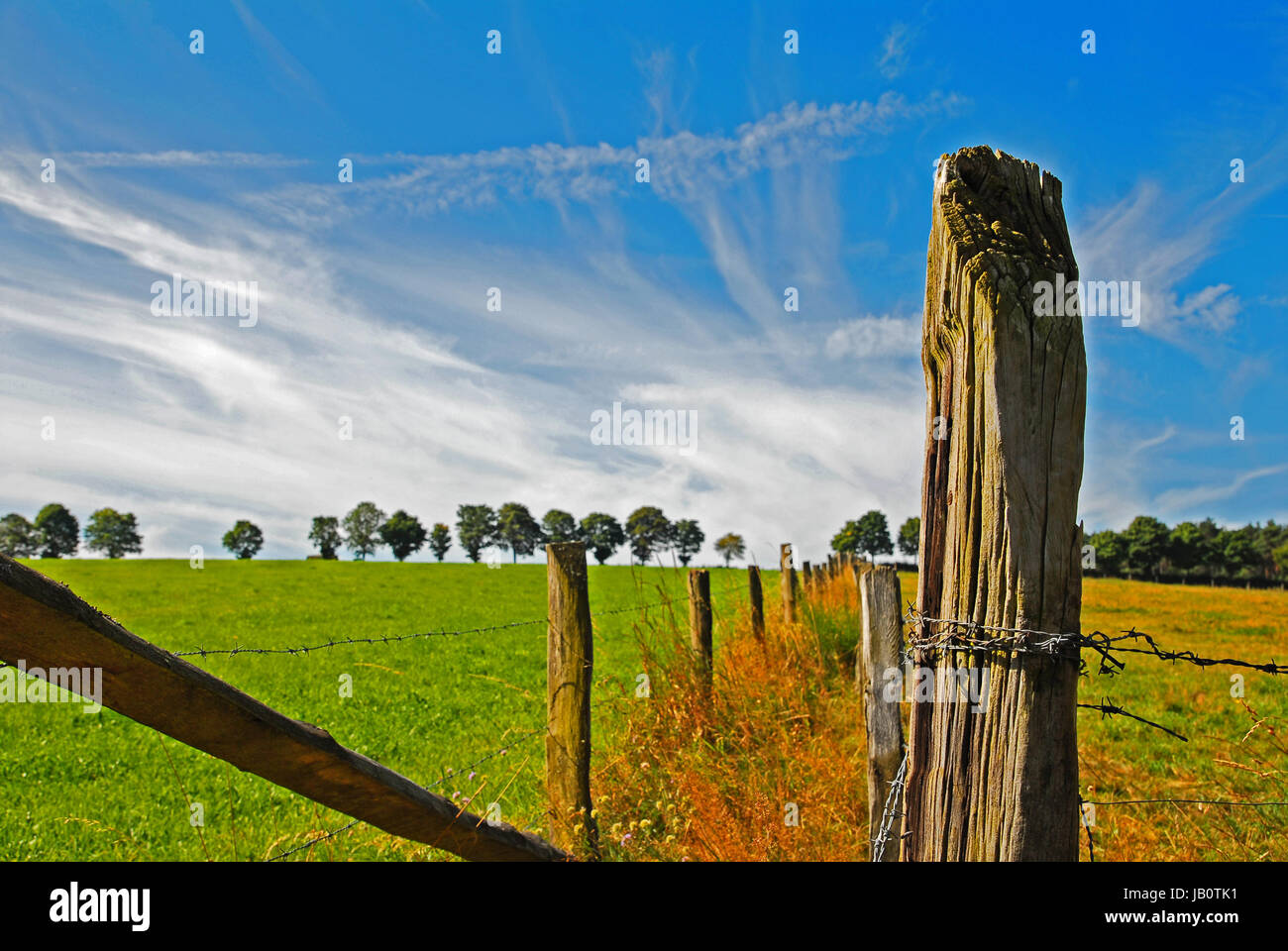 Double fencing hi-res stock photography and images - Alamy