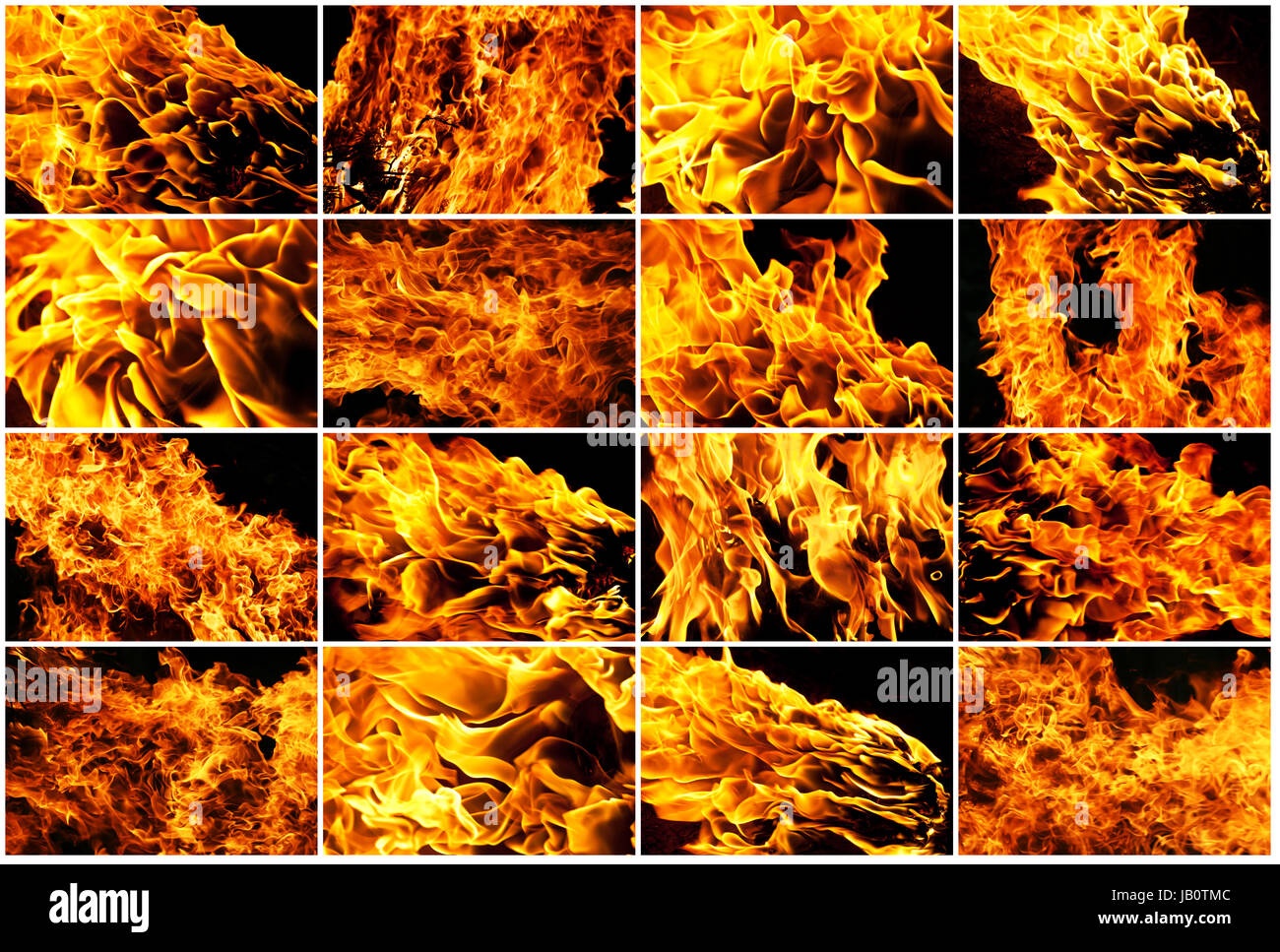 Beautiful yellow and orange hot fire on black background Stock Photo ...