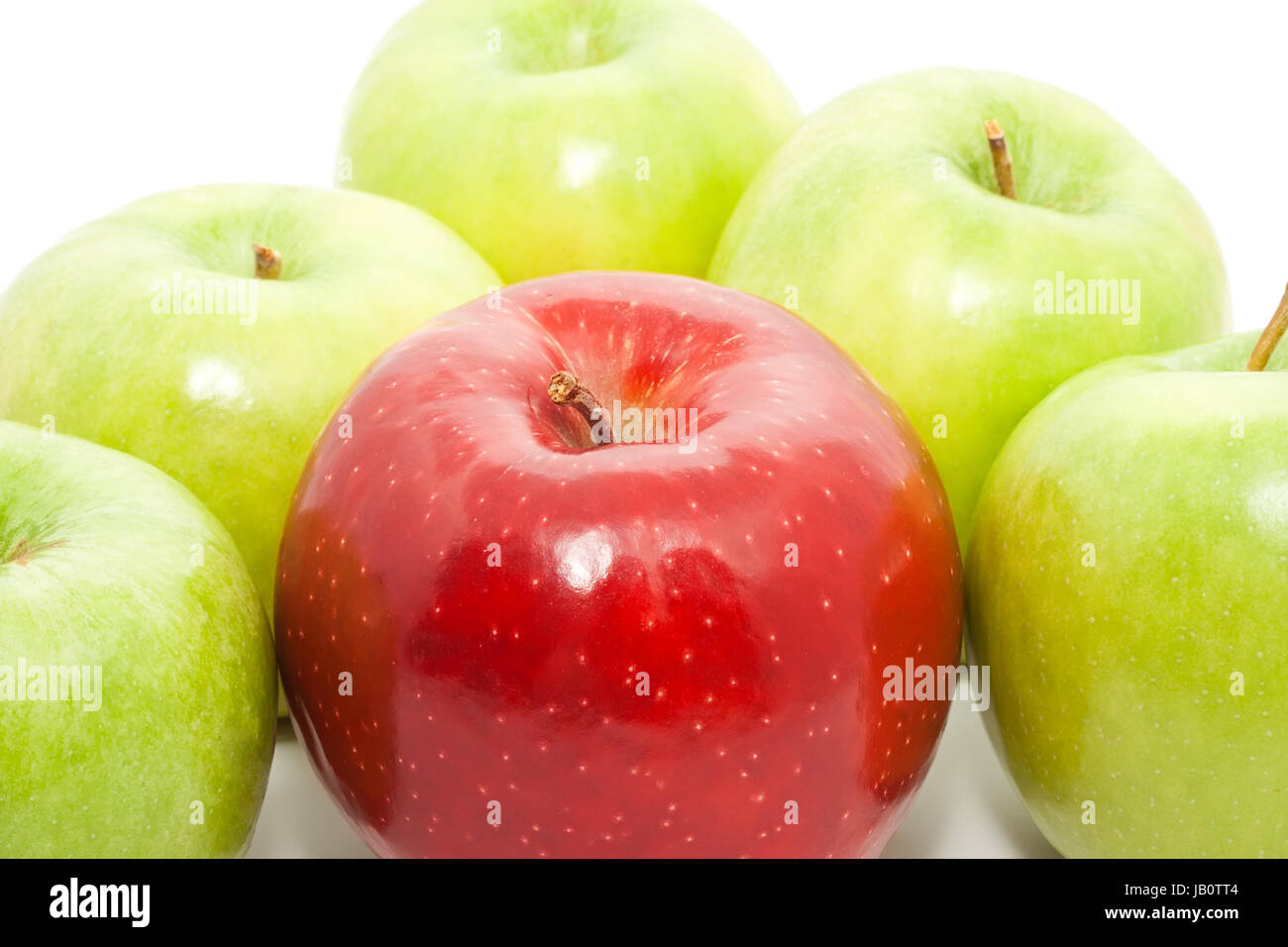 Nice fresh apples isolated on white background Stock Photo - Alamy