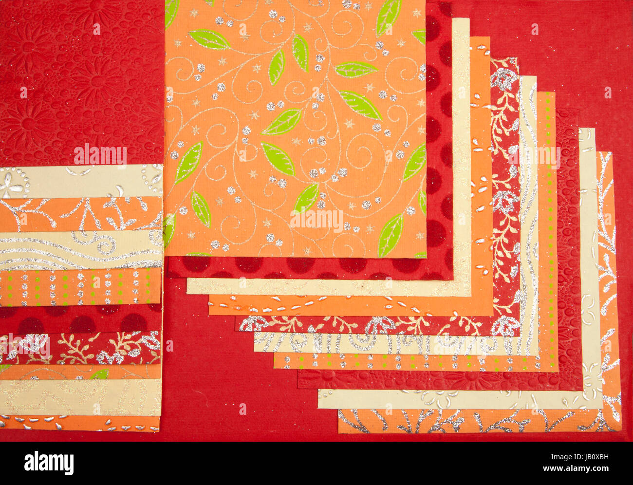 Handmade paper textures assortment Stock Photo - Alamy