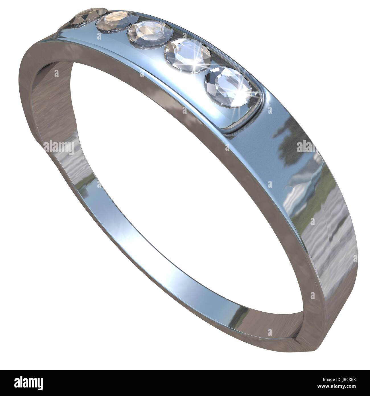five diamond ring with clipping path Stock Photo - Alamy