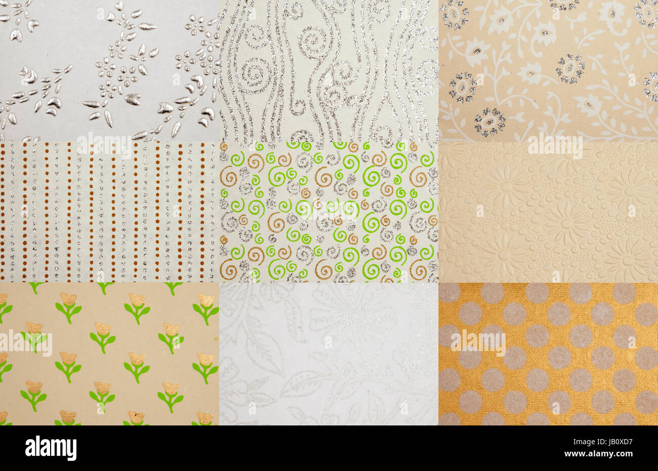 Handmade paper textures assortment Stock Photo - Alamy