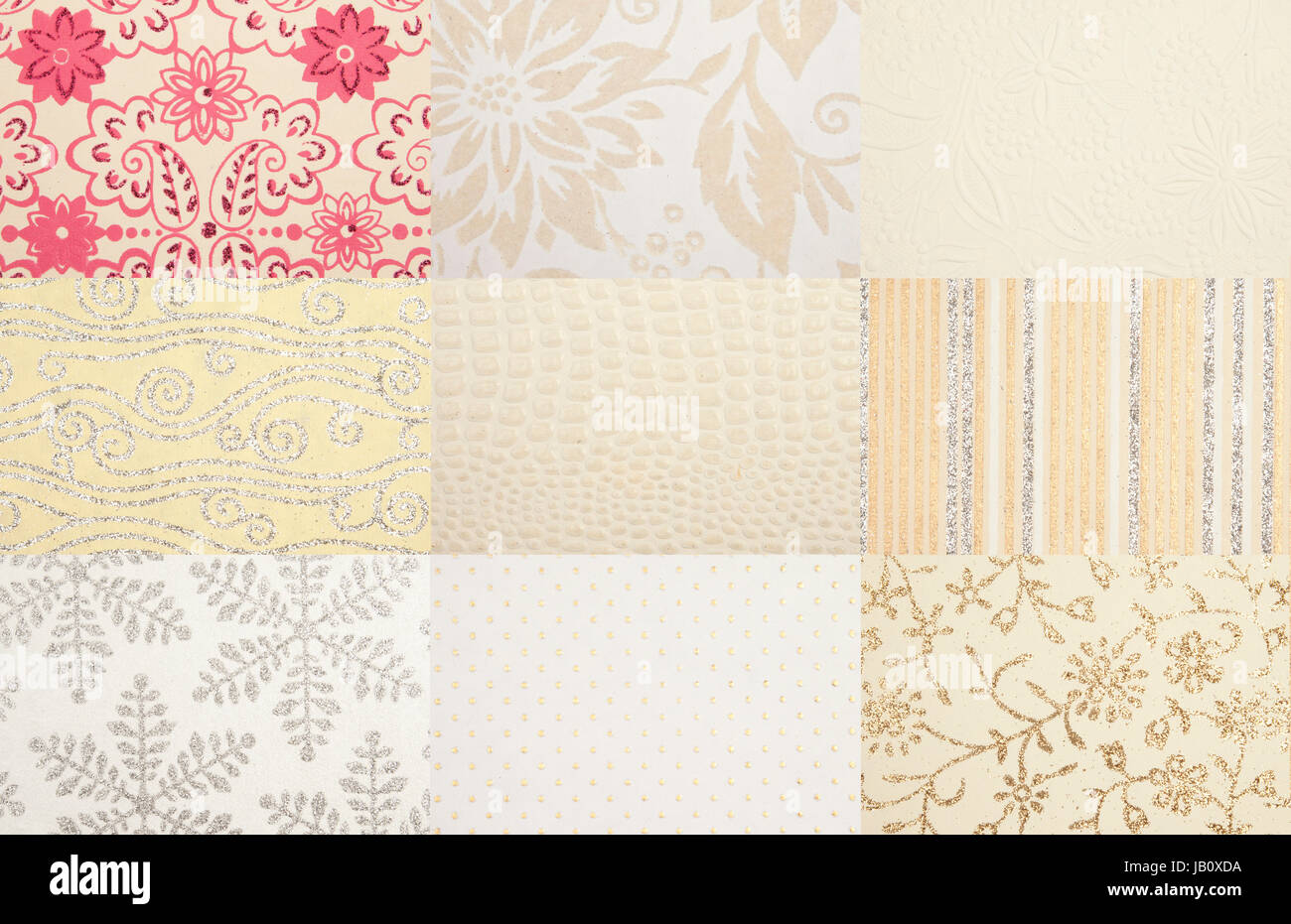 Handmade paper textures assortment Stock Photo - Alamy