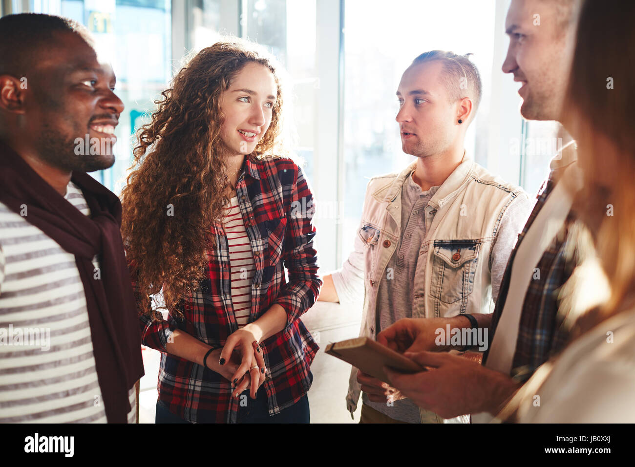 Pleasant Day with Friends Stock Photo - Alamy