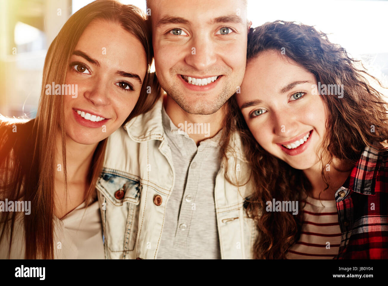 Group Portrait of Best Friends Stock Photo - Alamy