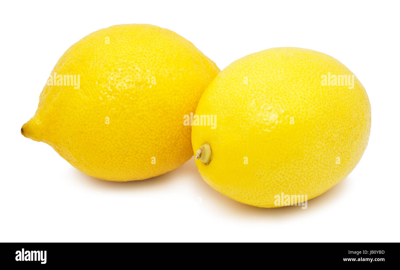 Fresh tasty lemon isolated on white background Stock Photo - Alamy