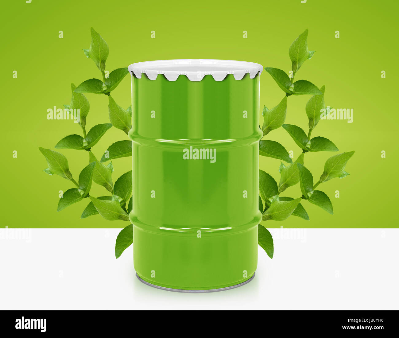 Green barrel of bio fuel, environment conceptual design Stock Photo - Alamy