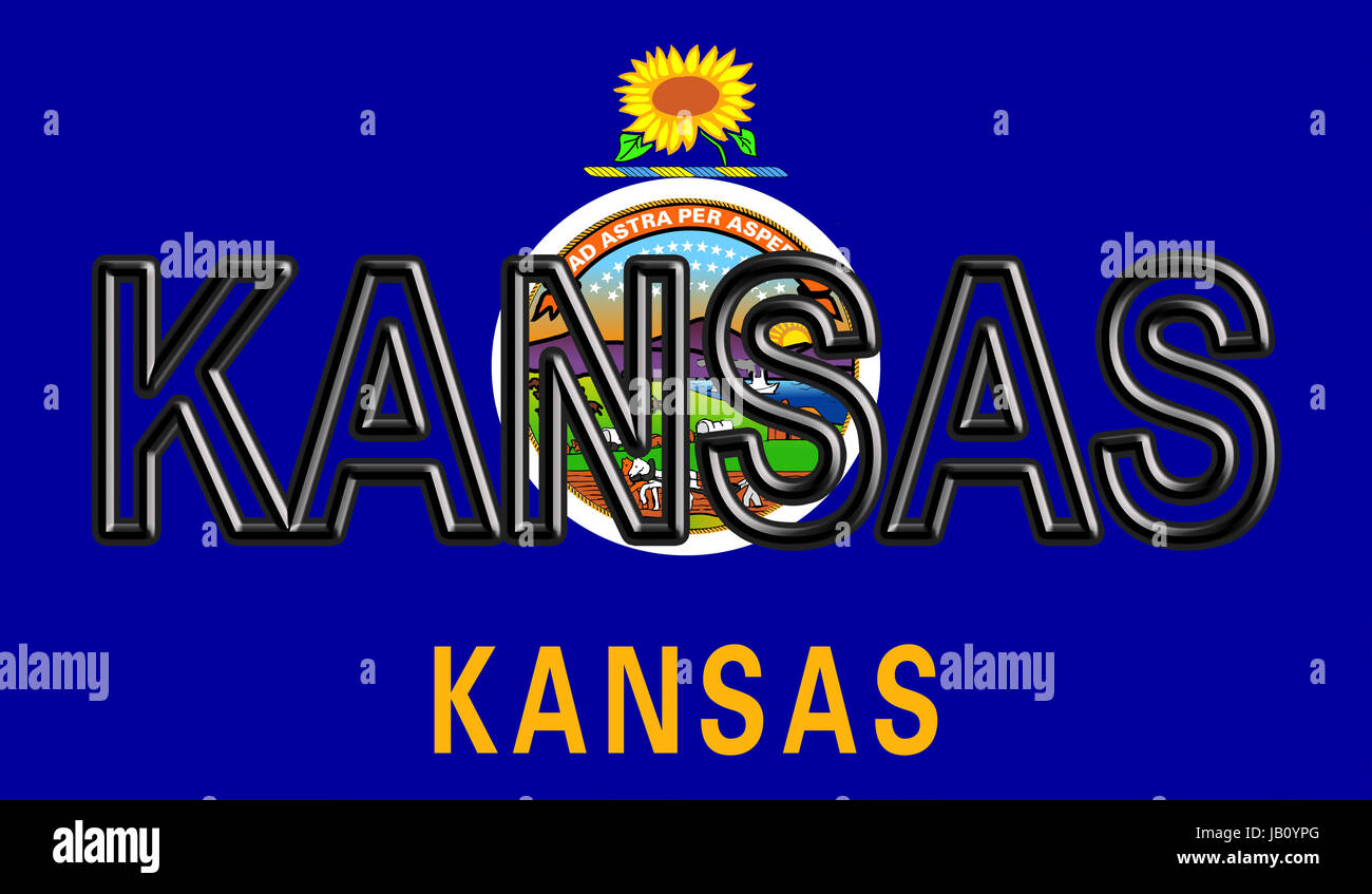 Kansas state flag hi-res stock photography and images - Alamy
