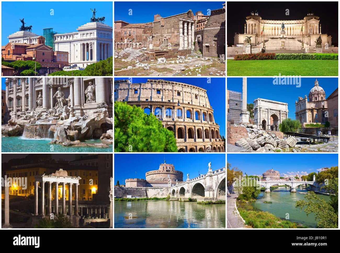 Collection of beautiful photos in Rome, Italy Stock Photo - Alamy