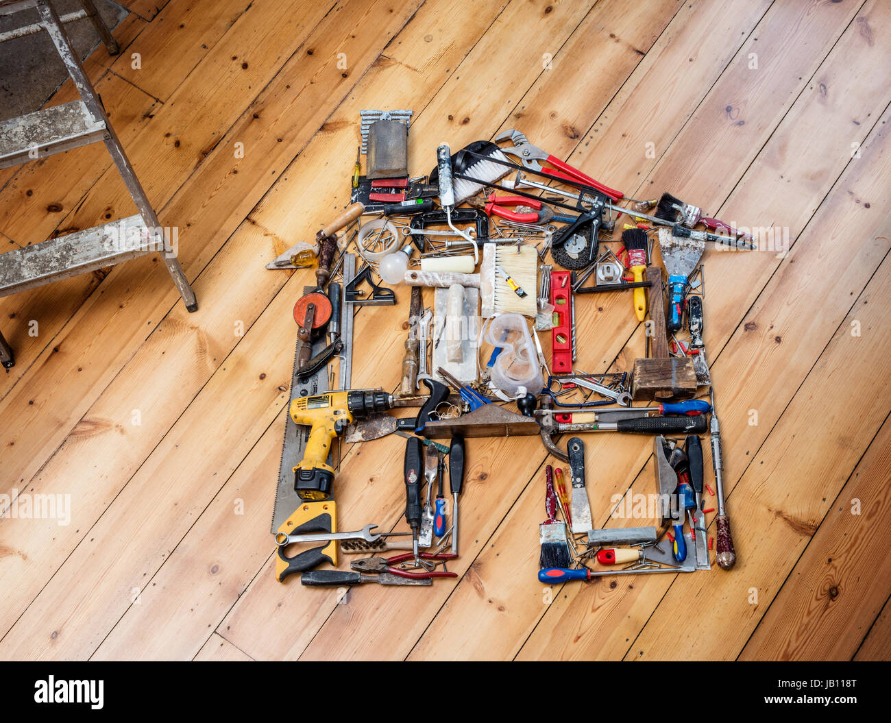 House renovation repair tools hi-res stock photography and images - Alamy