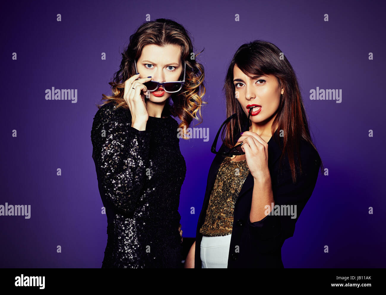 Fashion Models with Sunglasses Stock Photo - Alamy