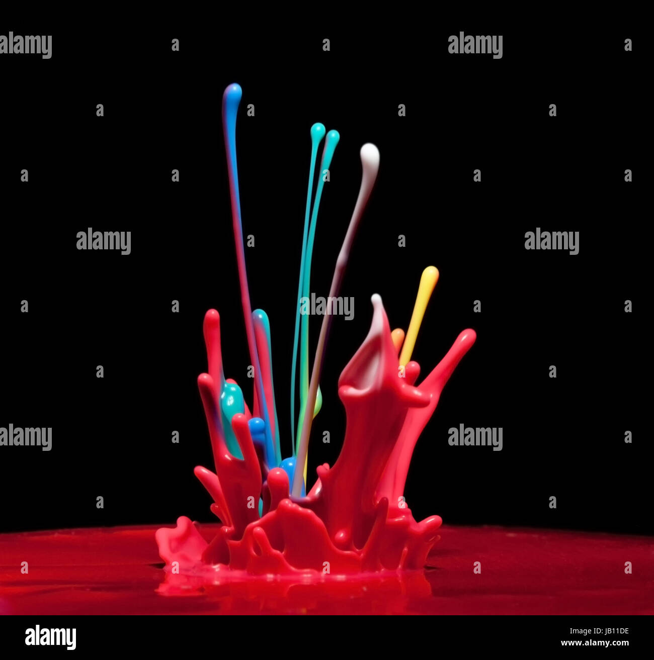 macro image of paint sculpture Stock Photo - Alamy