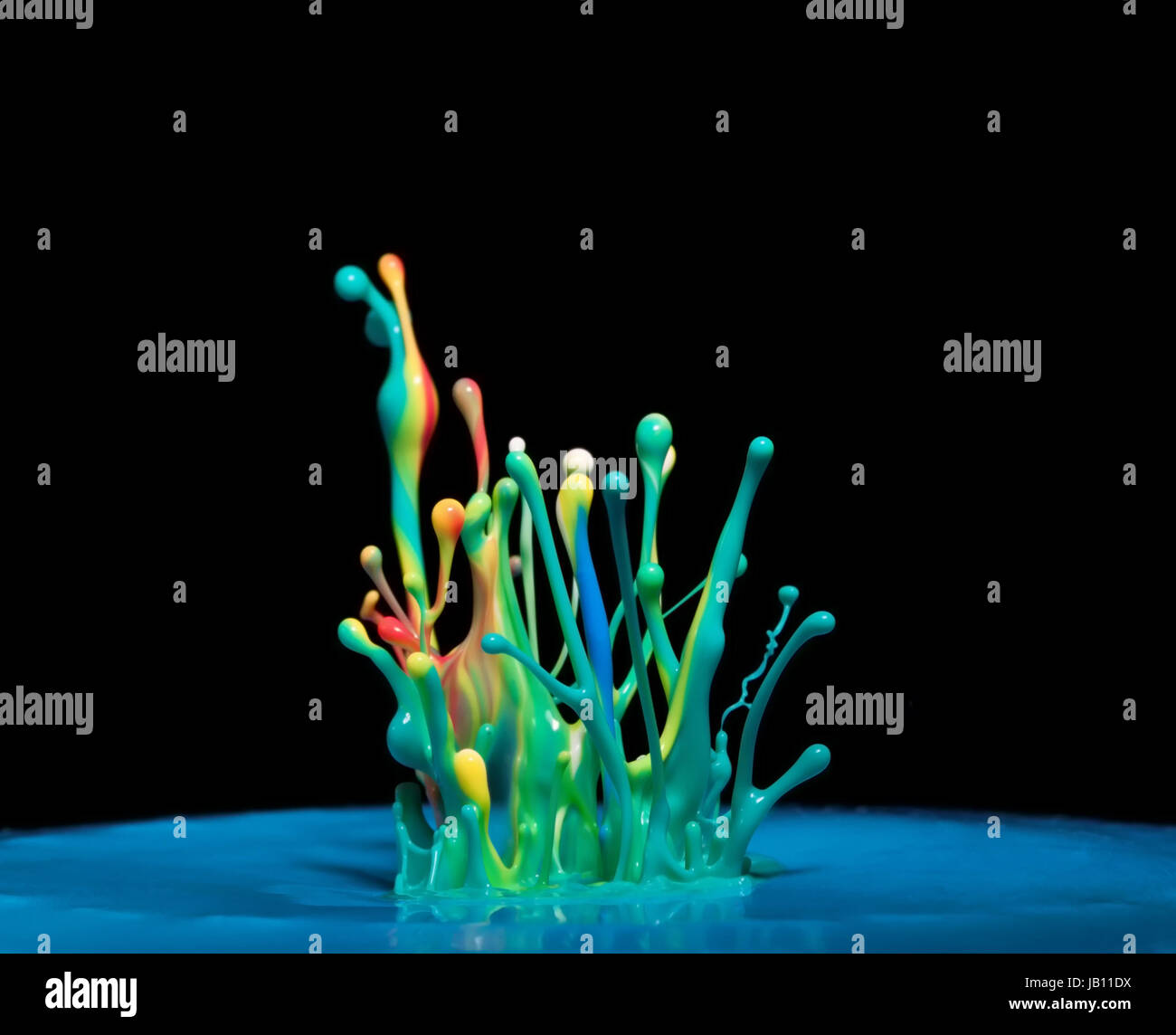 macro image of paint sculpture Stock Photo - Alamy