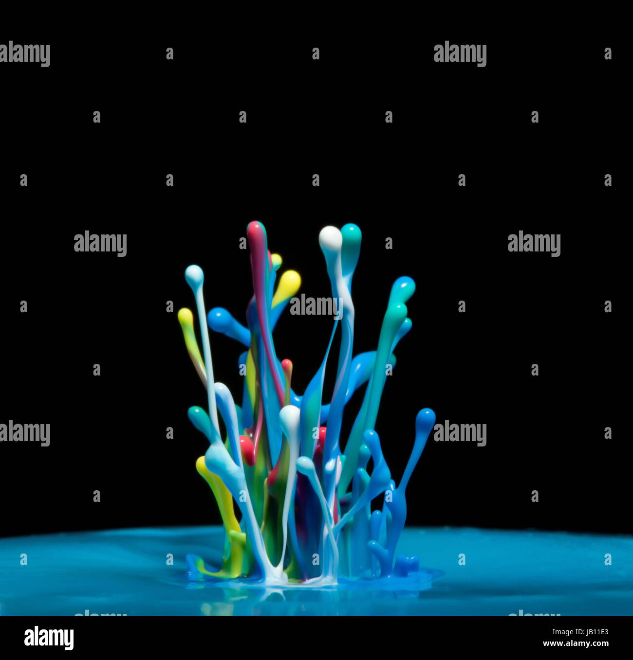macro image of paint sculpture Stock Photo - Alamy