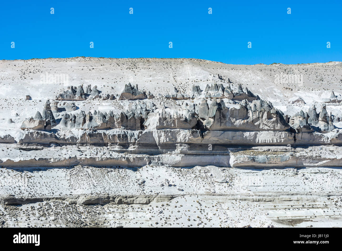 Volcanic rock forms in Aguada Blanca in the peruvian Andes at Arequipa ...