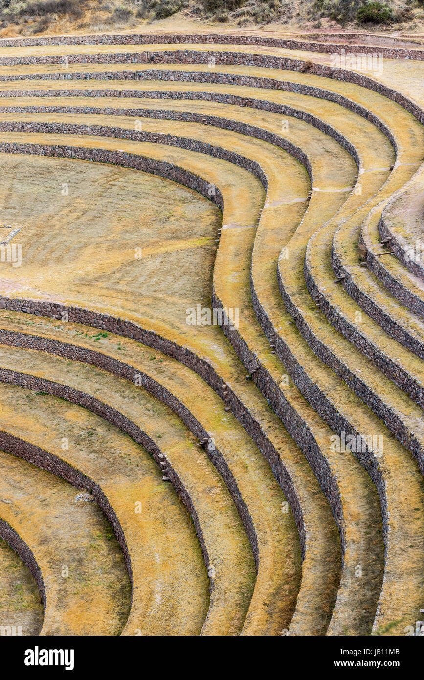 Moray, Incas ruins in the peruvian Andes at Cuzco Peru Stock Photo - Alamy