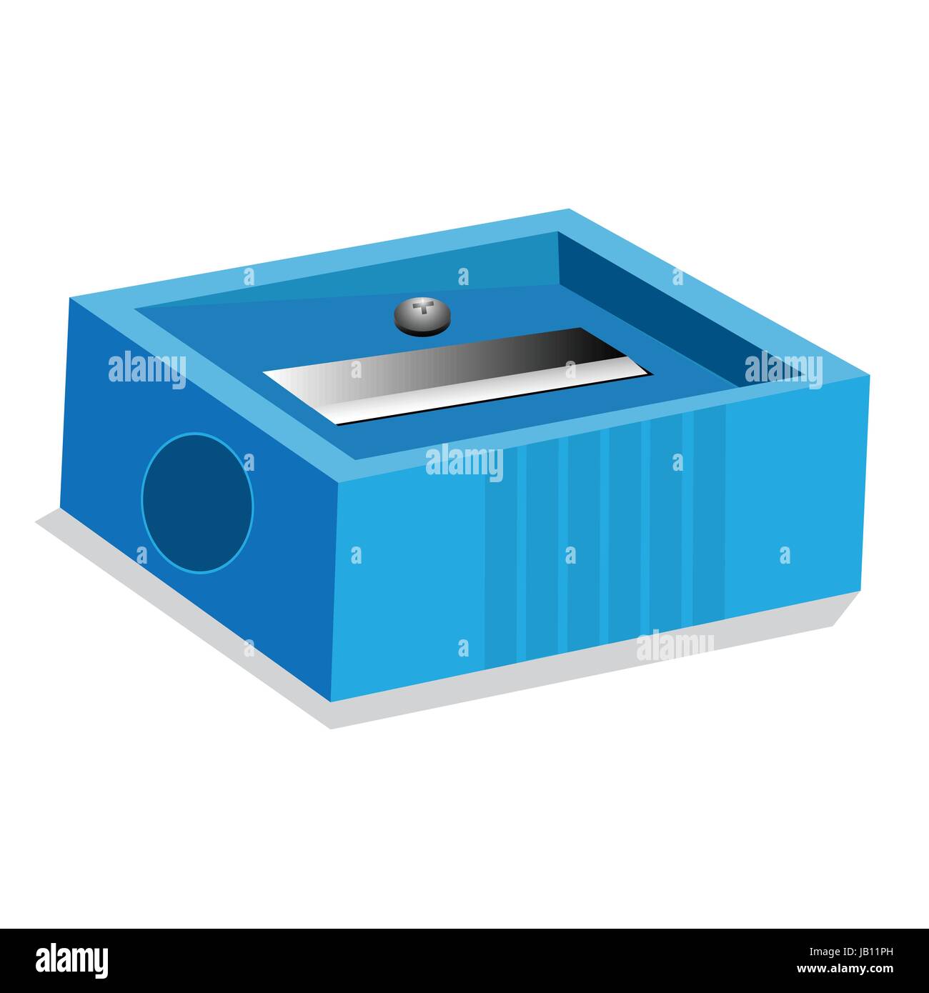 Illustration of pencil sharpener on white background, education concept ...