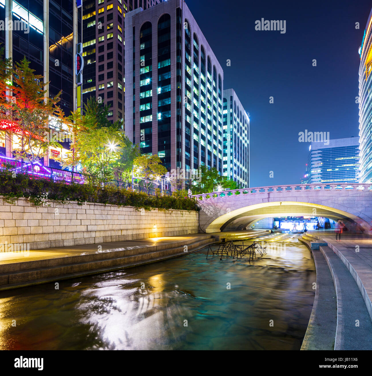 Cheonggyecheon Stream in Seoul Stock Photo - Alamy