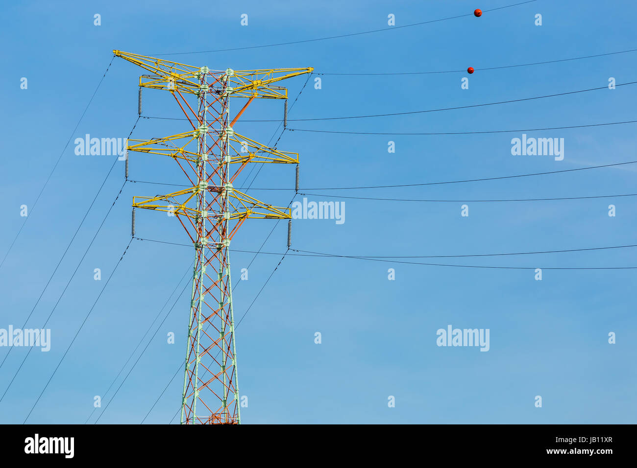 Power distribution tower Stock Photo - Alamy