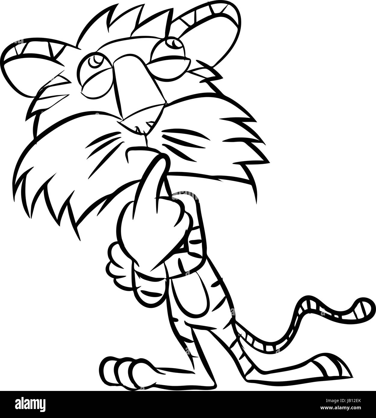 Cartoon tiger hi-res stock photography and images - Alamy