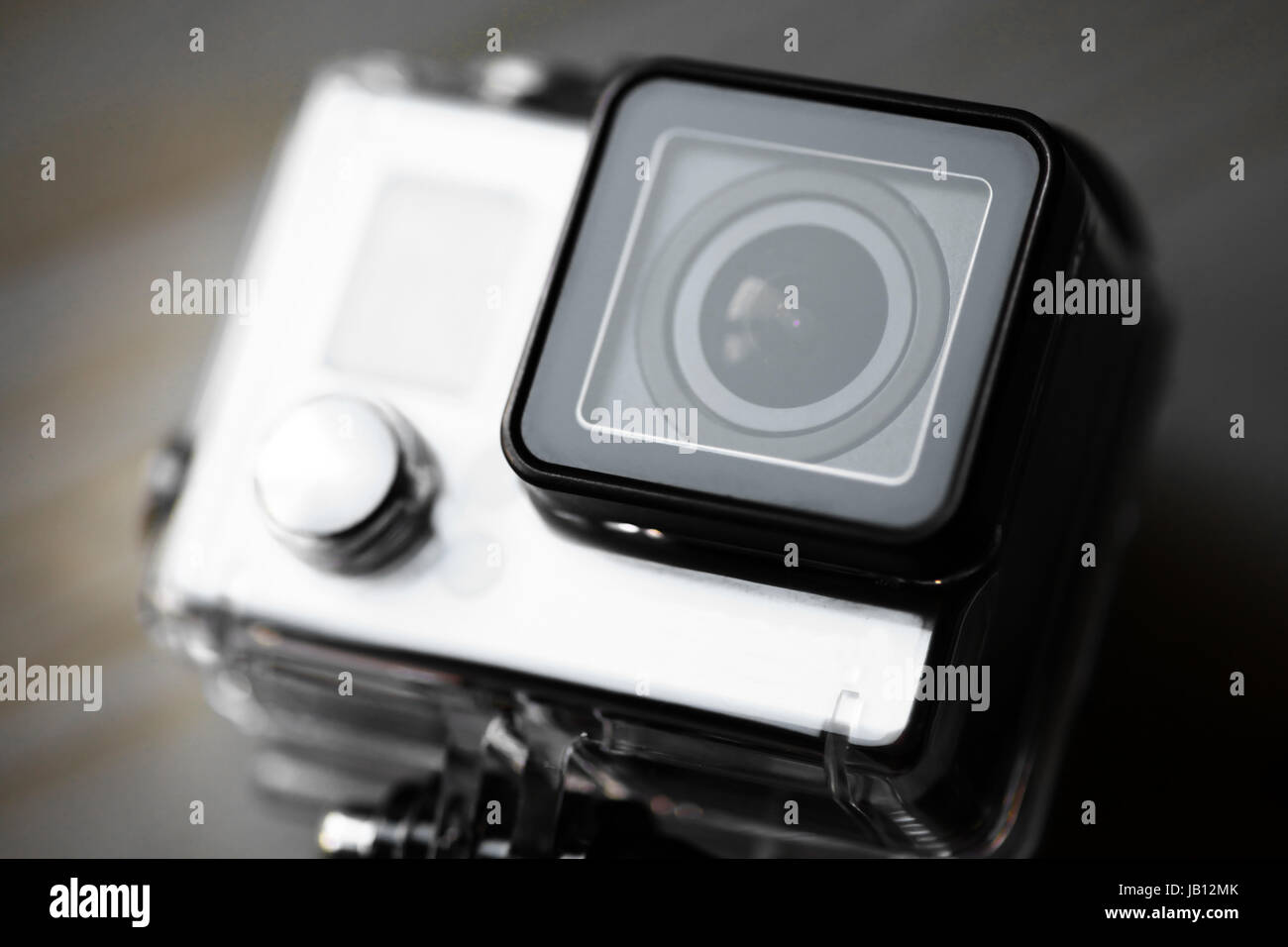 Close up color shot of a small action camera Stock Photo - Alamy