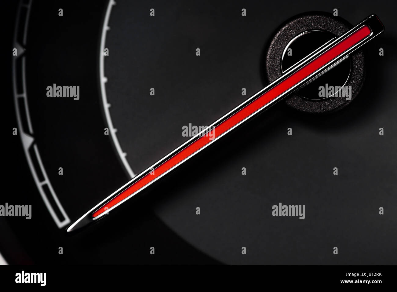Detail of an empty gauge with a pointing needle Stock Photo - Alamy