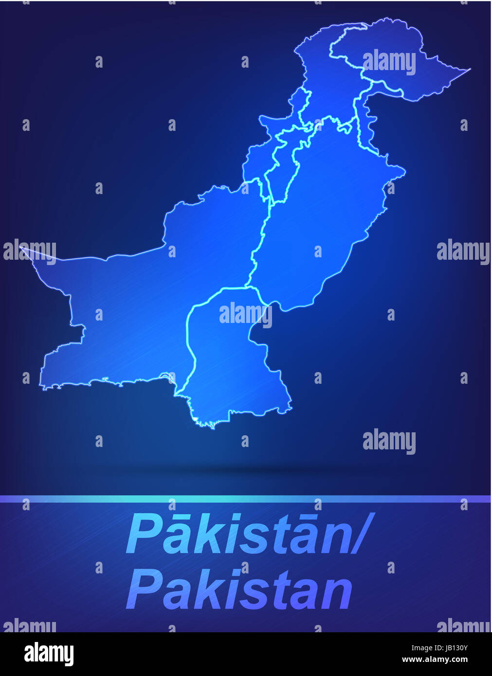 Pakistan landkarte hi-res stock photography and images - Alamy
