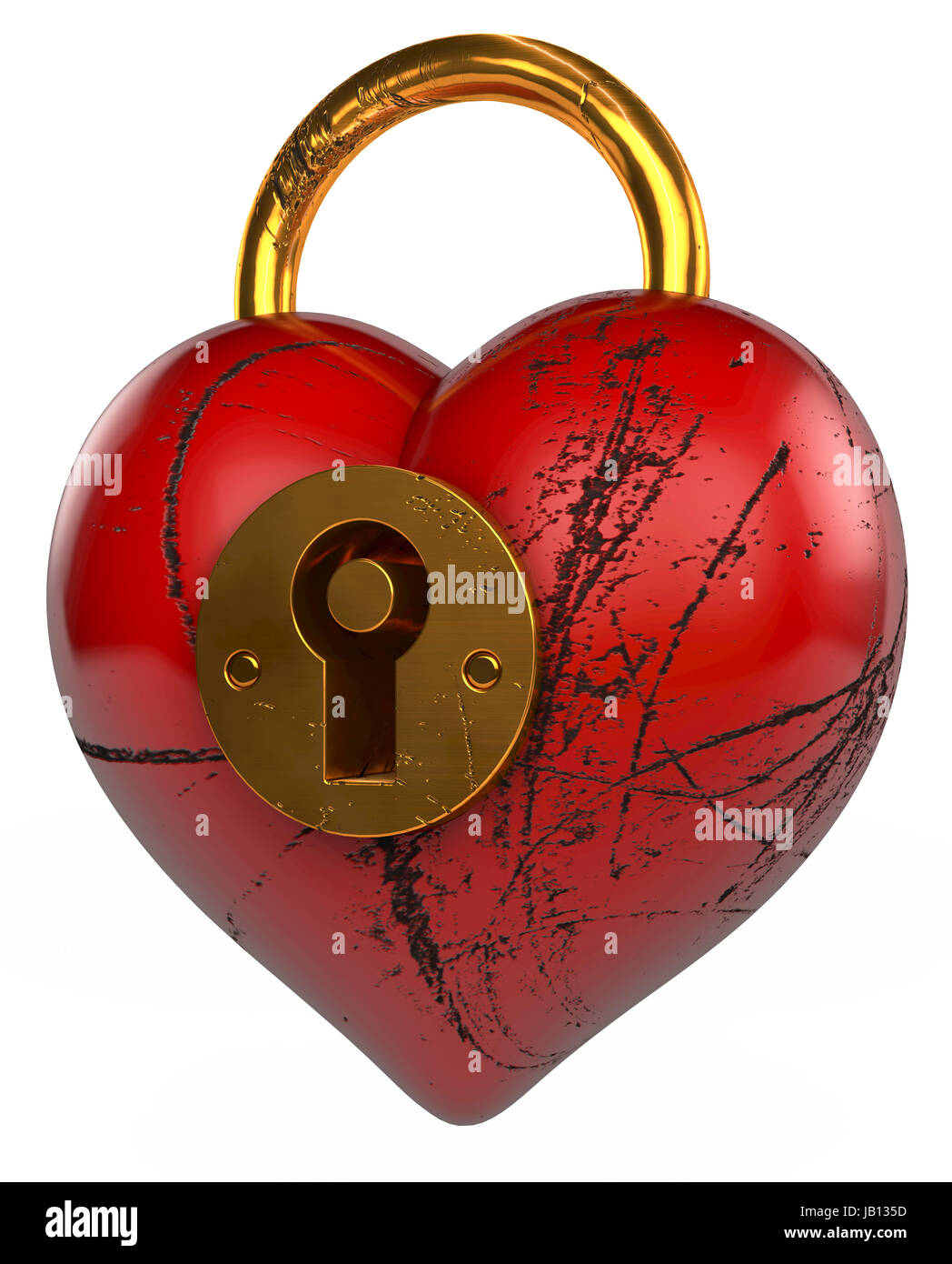 Love marriage lock in Cut Out Stock Images & Pictures - Alamy