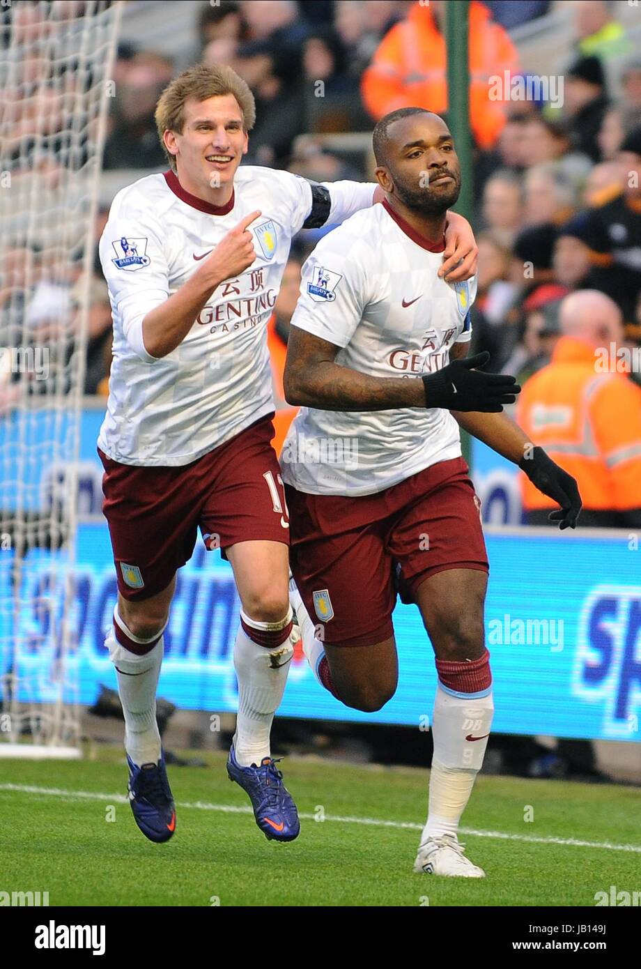 MARC ALBRIGHTON DARREN BENT WOLVERHAMPTON WOLVES V ASTON VILLA FC ...