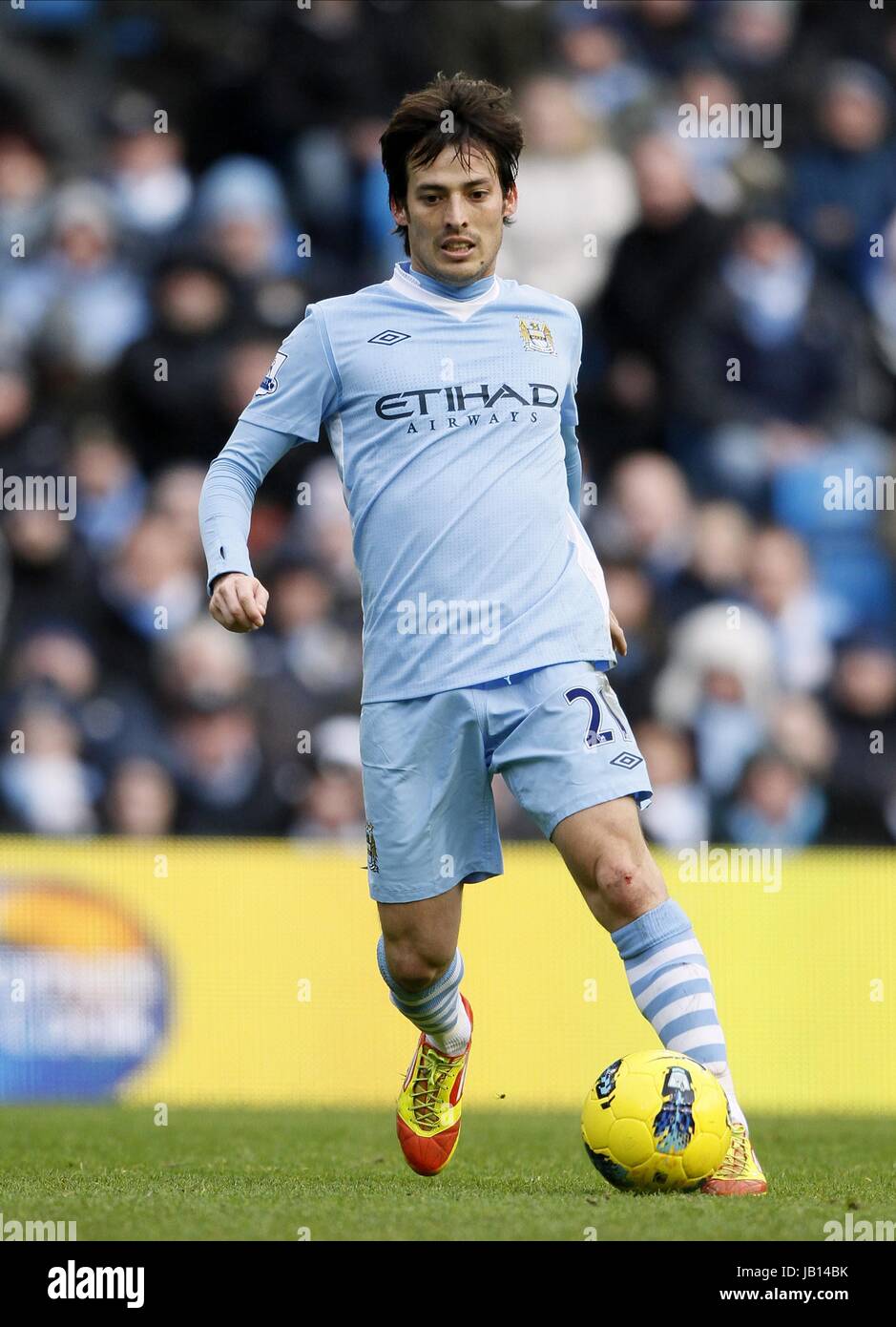 DAVID SILVA MANCHESTER CITY FC ETIHAD STADIUM MANCHESTER ENGLAND 22 ...