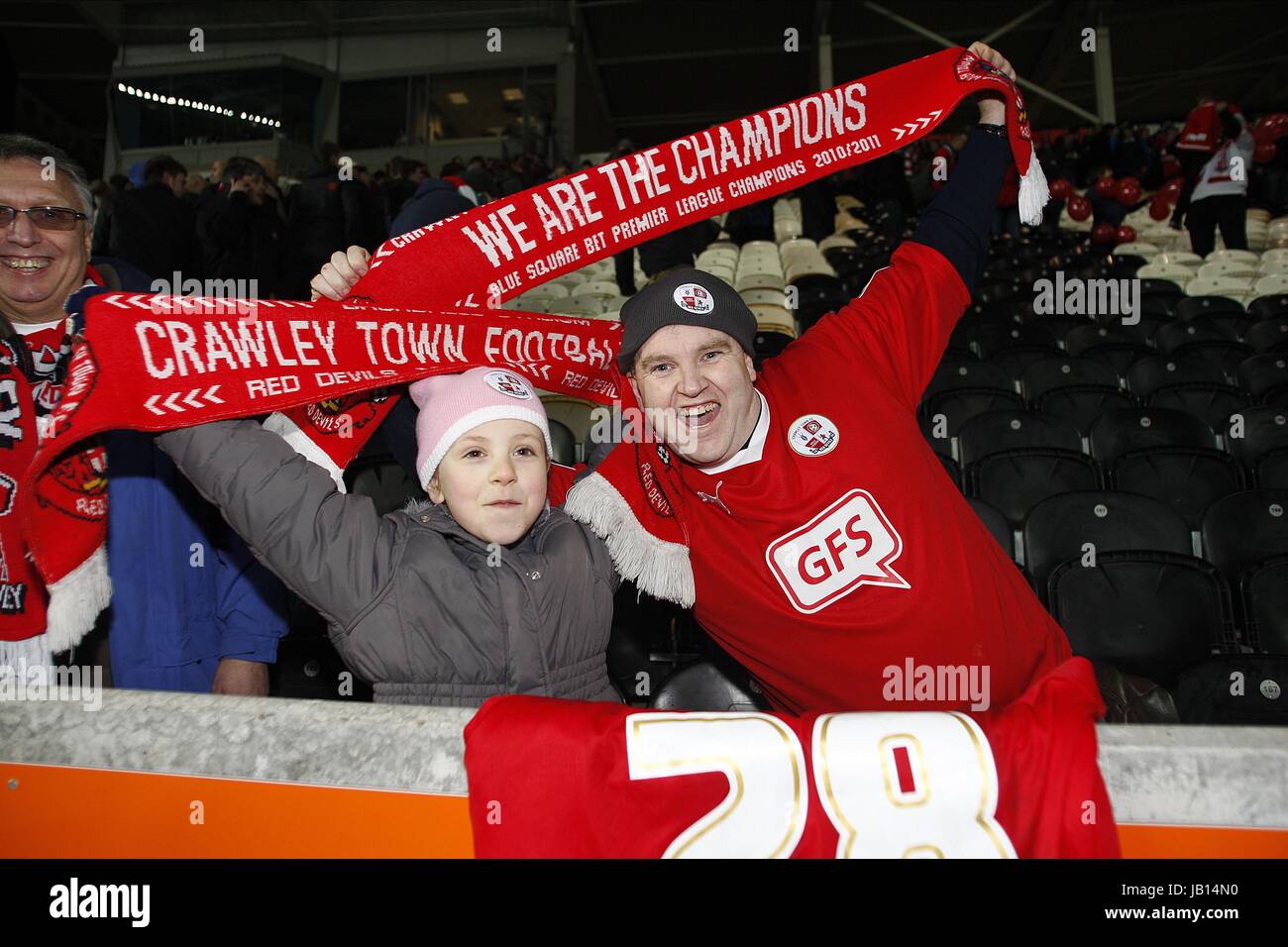 Crawley town fans hi-res stock photography and images - Alamy