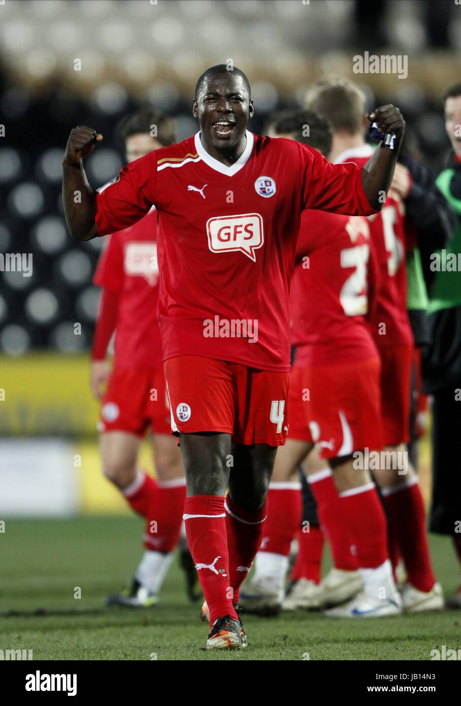 PABLO MILLS CELEBRATES HULL CITY V CRAWLEY TOWN KC STADIUM HULL ENGLAND ...