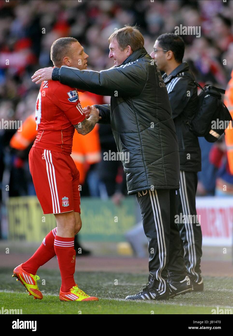 CRAIG BELLAMY KENNY DALGLISH LIVERPOOL V LIVERPOOL V MANCHESTER UNITED ...