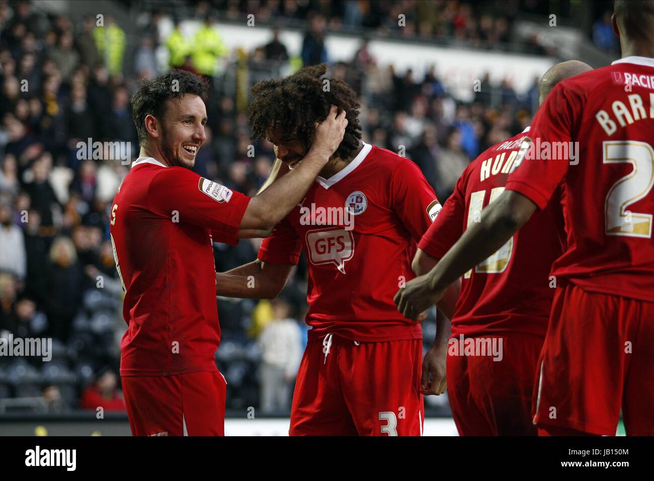 MATT TUBBS & DEAN HOWELL CELEB HULL CITY V CRAWLEY TOWN KC STADIUM HULL ...