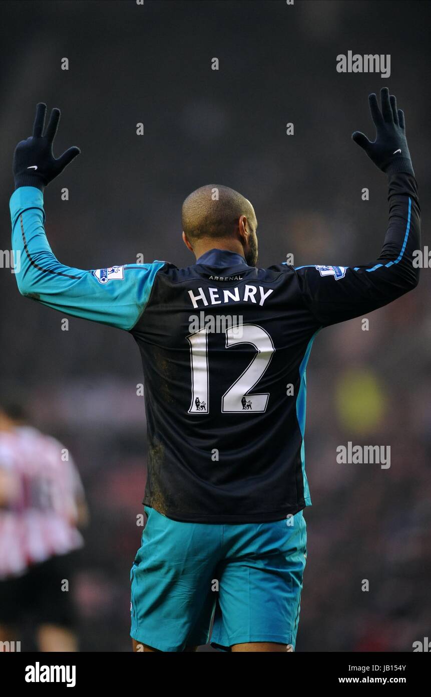 THIERRY HENRY ARSENAL FC ARSENAL FC STADIUM OF LIGHT SUNDERLAND ENGLAND ...
