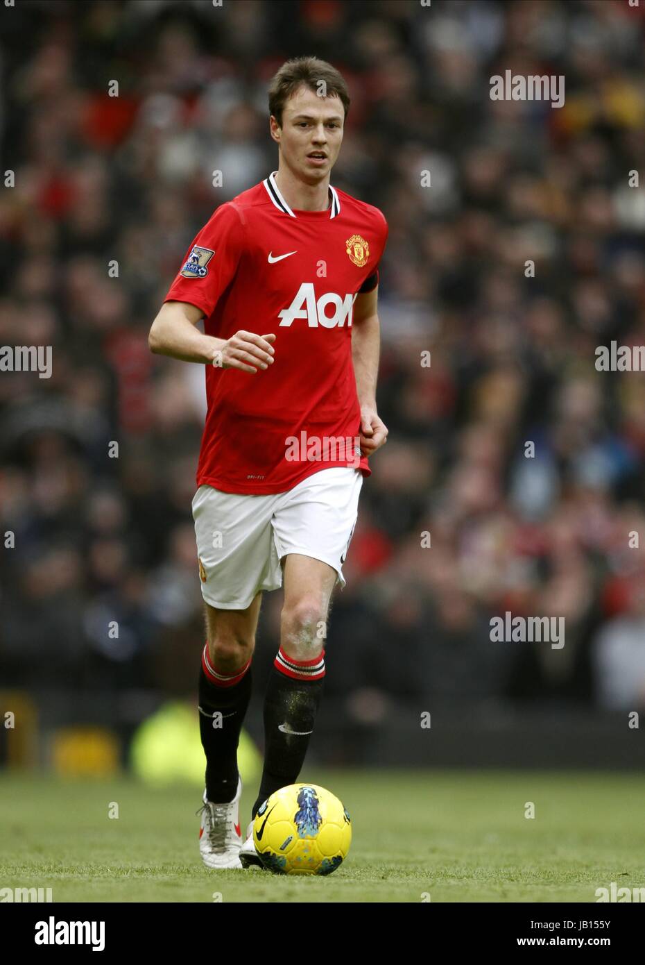 JONNY EVANS MANCHESTER UNITED FC MANCHESTER UNITED FC OLD TRAFFORD ...