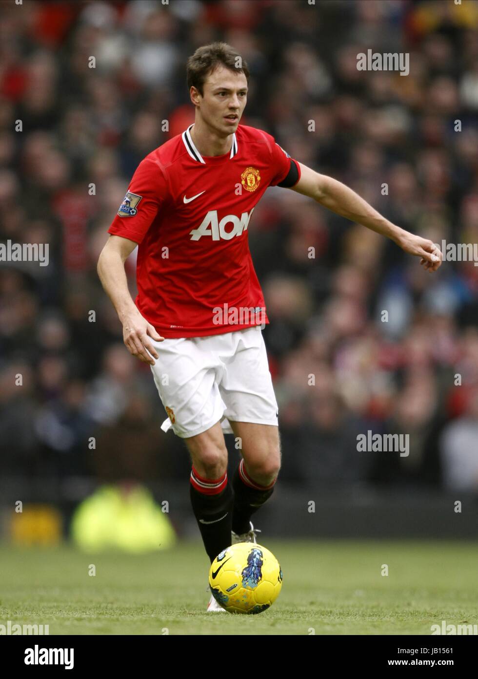 JONNY EVANS MANCHESTER UNITED FC MANCHESTER UNITED FC OLD TRAFFORD ...