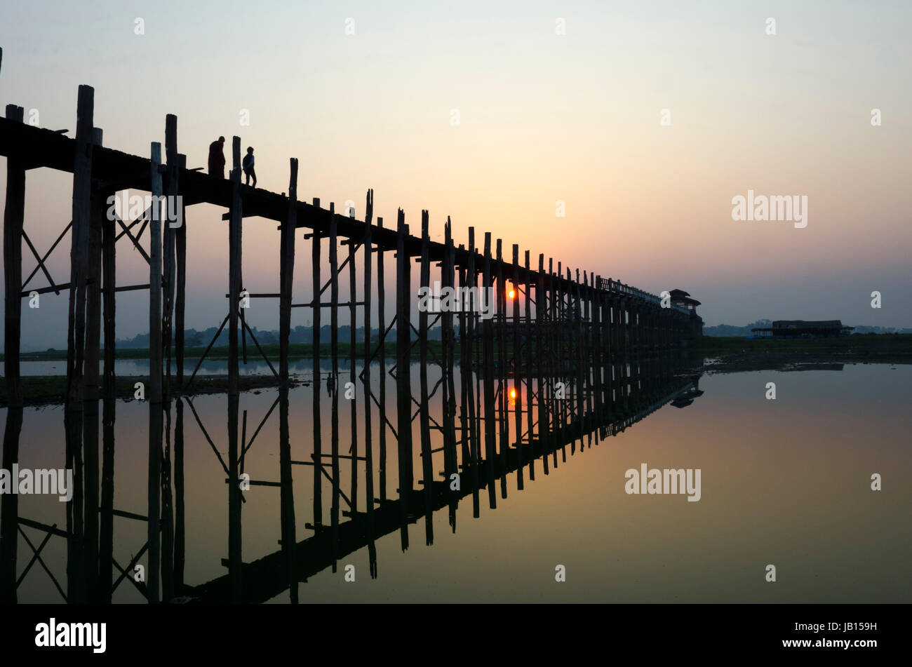 U Bein bridge, Mandalay, Myanmar Stock Photo - Alamy