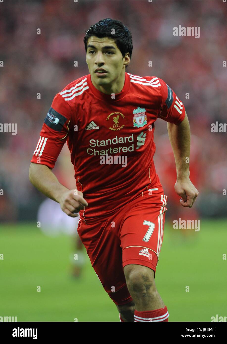 LUIS SUAREZ LIVERPOOL FC WEMBLEY STADIUM LONDON ENGLAND 26 February ...