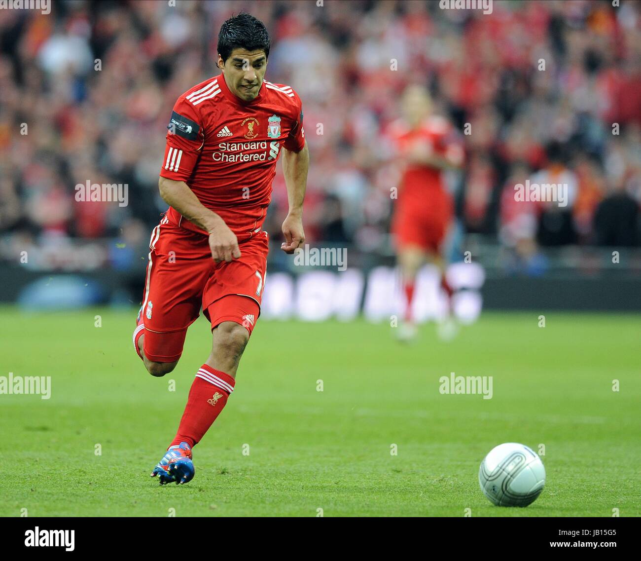 LUIS SUAREZ LIVERPOOL FC WEMBLEY STADIUM LONDON ENGLAND 26 February ...