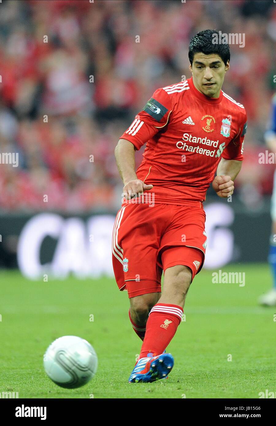 LUIS SUAREZ LIVERPOOL FC WEMBLEY STADIUM LONDON ENGLAND 26 February ...
