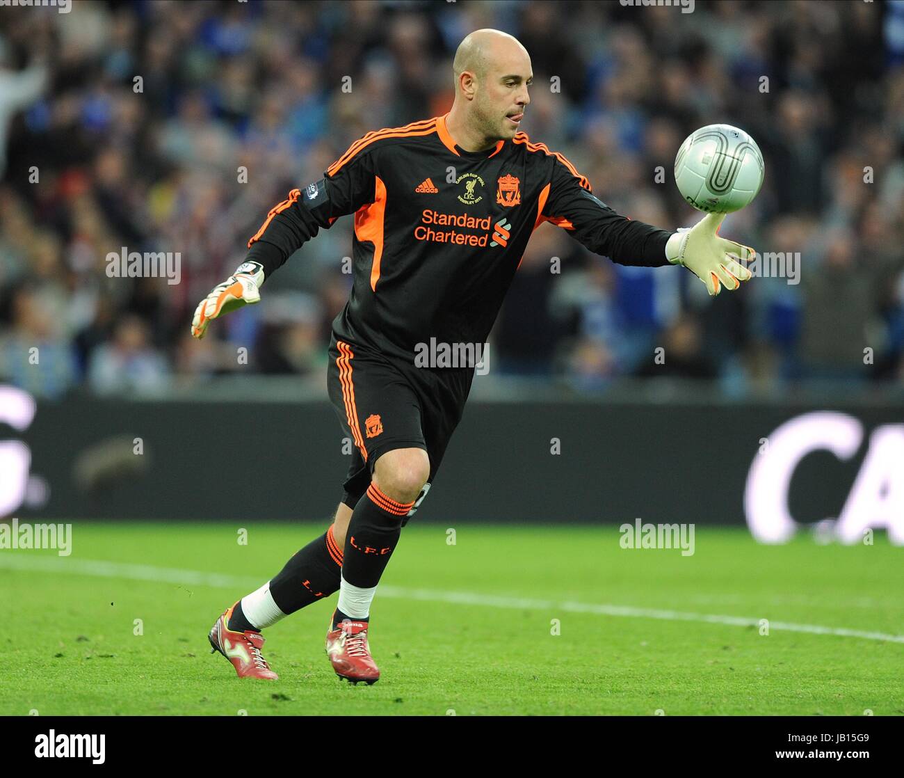 JOSE REINA LIVERPOOL FC WEMBLEY STADIUM LONDON ENGLAND 26 February 2012 ...