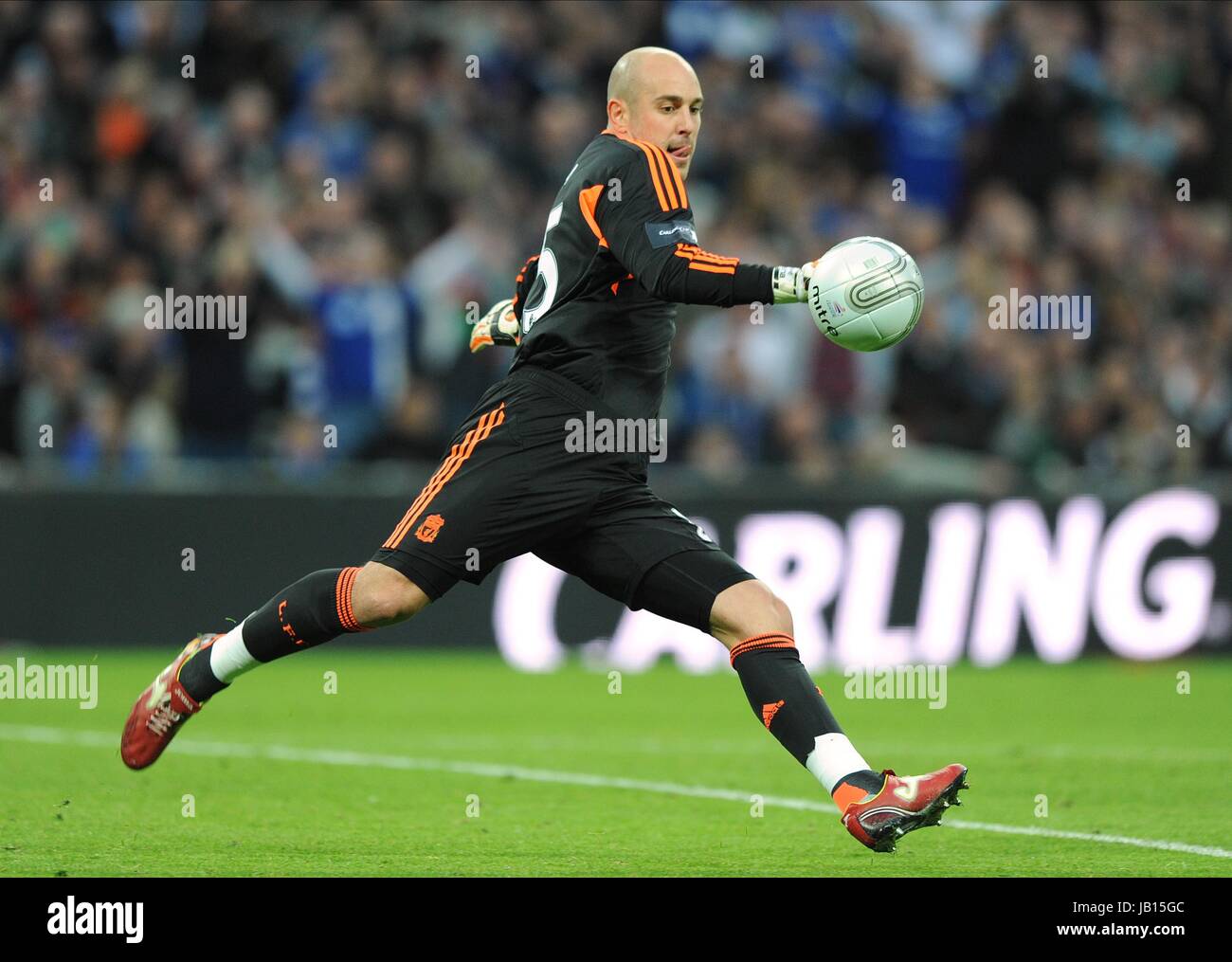 JOSE REINA LIVERPOOL FC WEMBLEY STADIUM LONDON ENGLAND 26 February 2012 ...