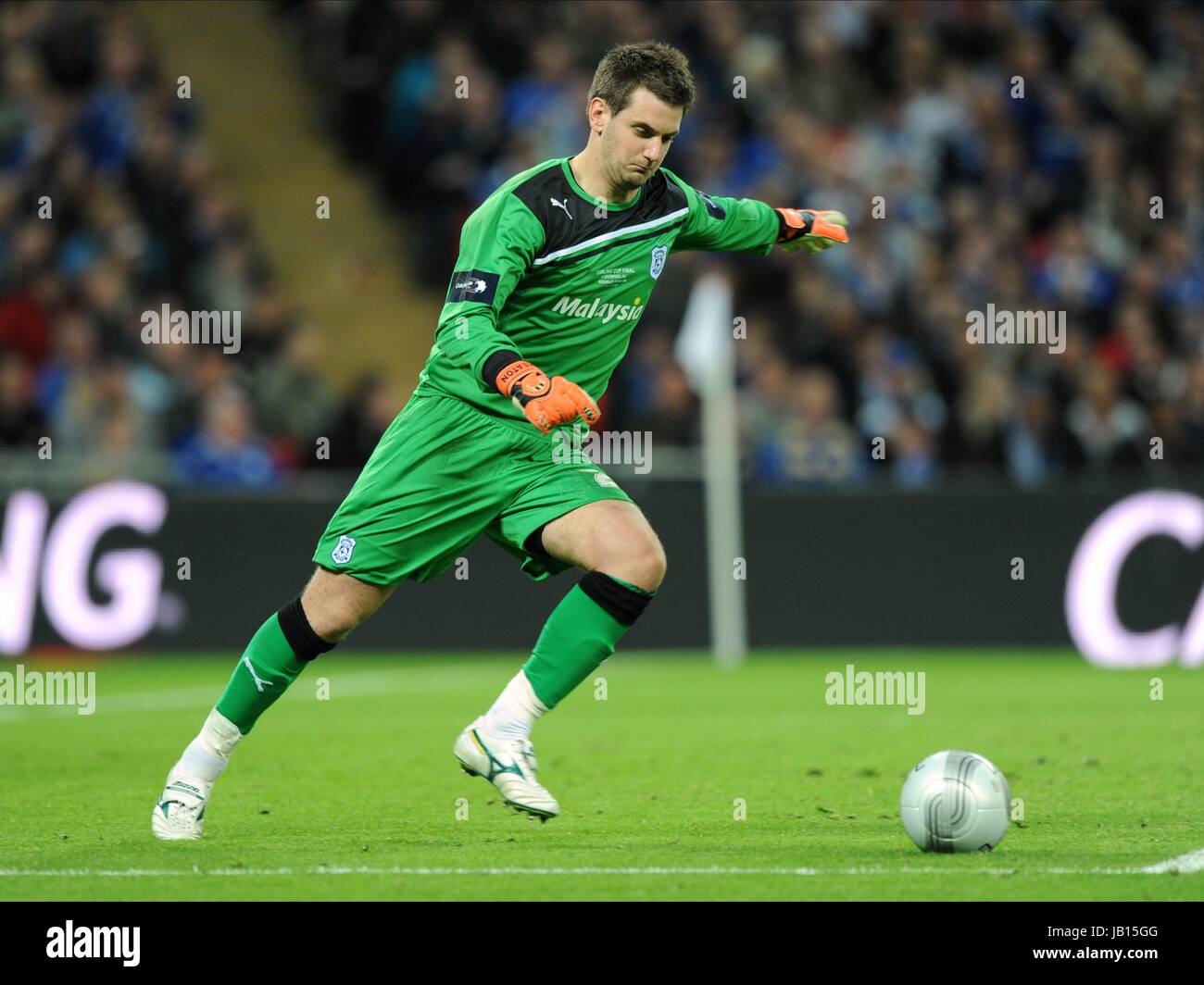 TOM HEATON CARDIFF CITY FC WEMBLEY STADIUM LONDON ENGLAND 26 February ...