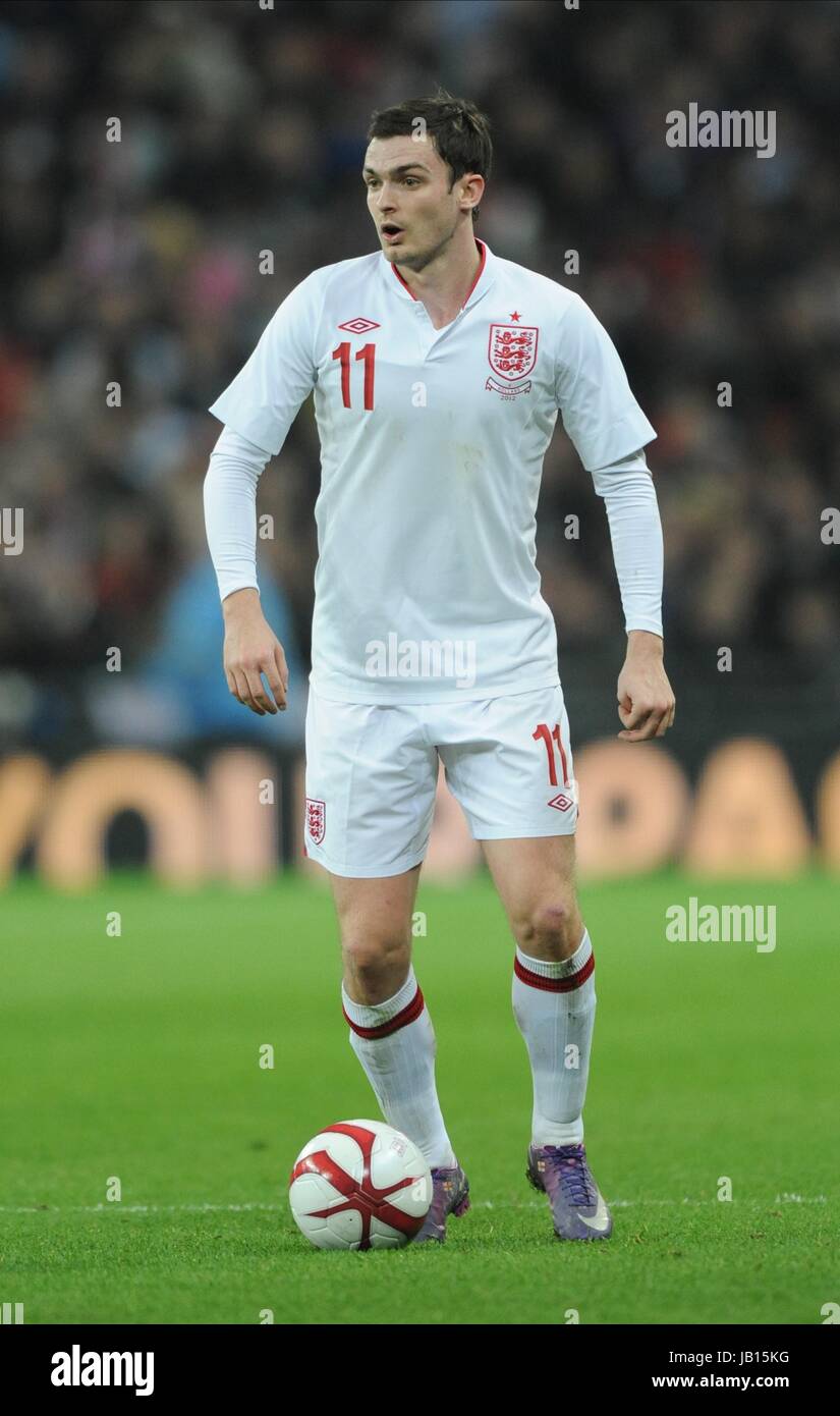 ADAM JOHNSON ENGLAND WEMBLEY STADIUM LONDON ENGLAND 29 February 2012 ...