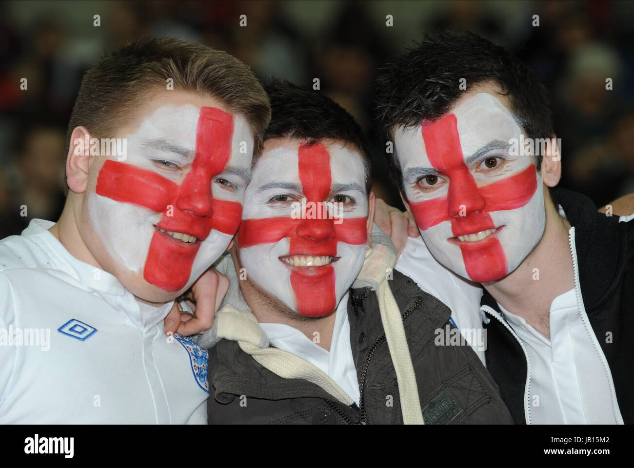 England fans with painted faces hi-res stock photography and images - Alamy