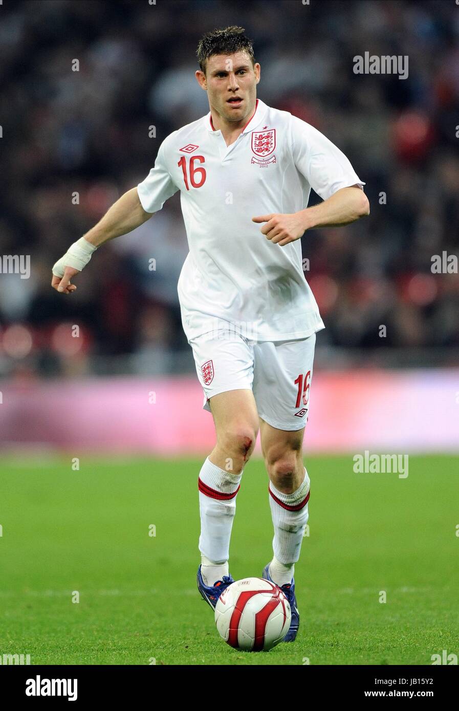 JAMES MILNER ENGLAND WEMBLEY STADIUM LONDON ENGLAND 29 February 2012 ...